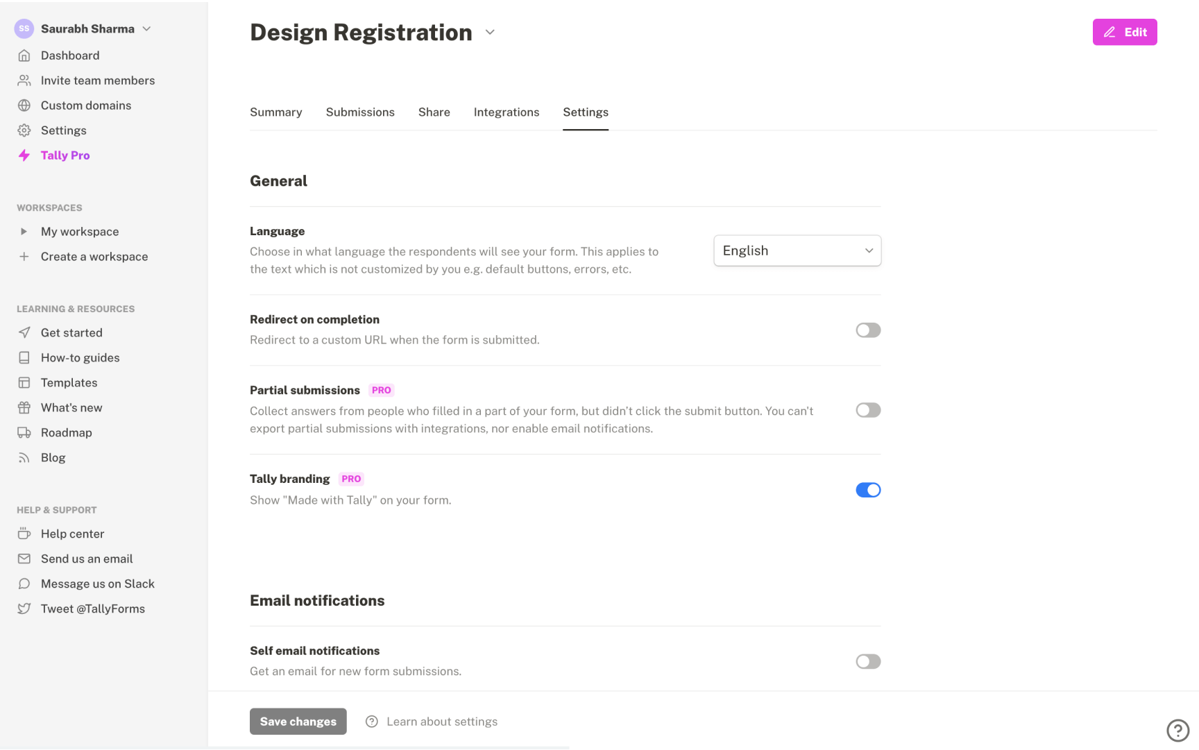 Tally | UI, UX Design | SaaS | Application Design | saas ui Tally | UI, UX Design | SaaS | Application Design | saas ui